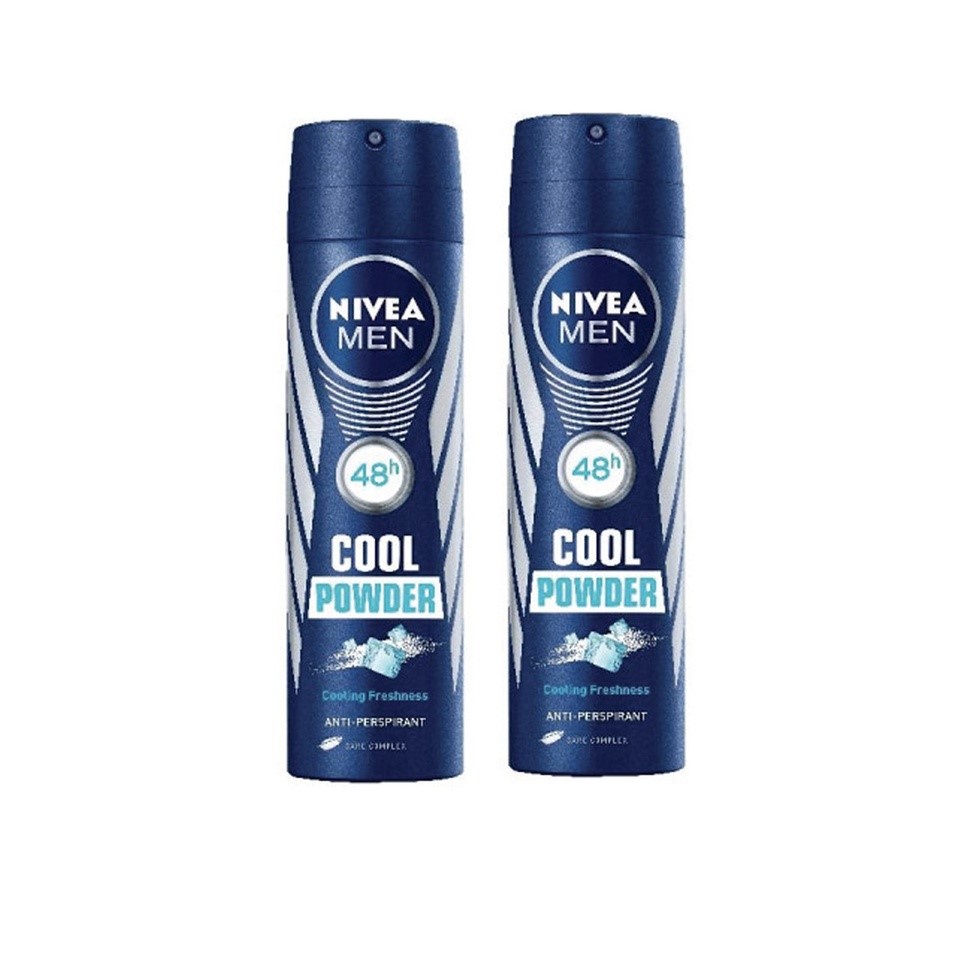 Nivea Men Spray 150ML X 2 - Cool Powder (85962) HTM Pharmacy | Shopee ...