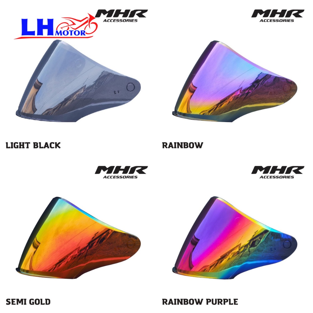 Helmet Visor MHR OF622 Siang Malam GOLD PURPLE RAINBOW SMOKE | Shopee ...