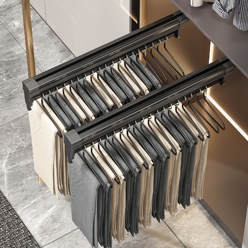 Multifunctional Pull-Out Retractable Clothes Hat Storage Rack, Wardrobe ...