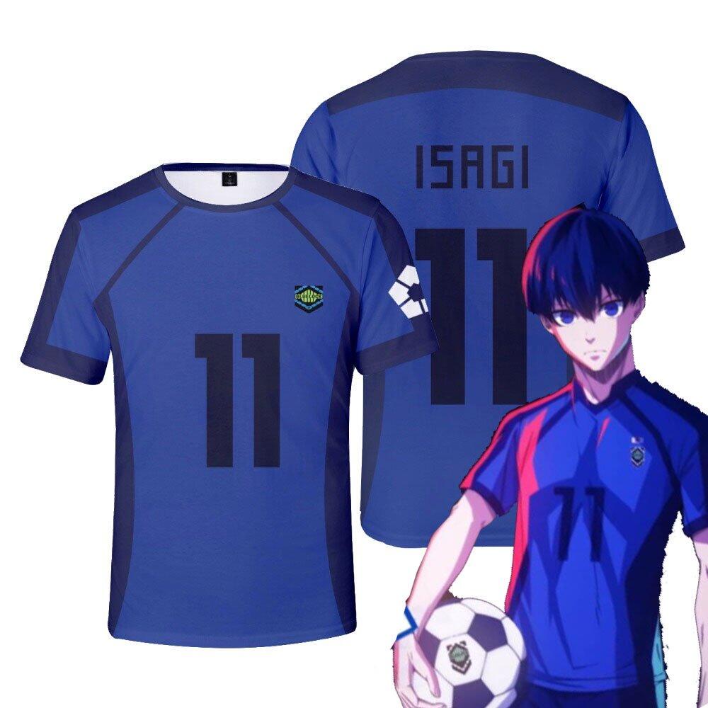 Anime BLUE LOCK Isagi Yoichi T Shirt Women Men Harajuku Short Sleeve ...