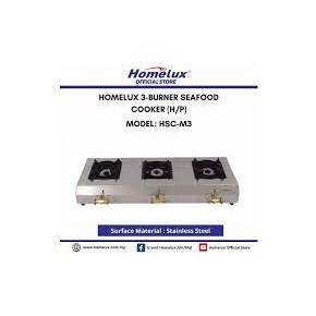 【WUCHT】HOMELUX HIGH PRESSURE 3 BURNER STOVE STAINLESS STEEL SEAFOOD ...