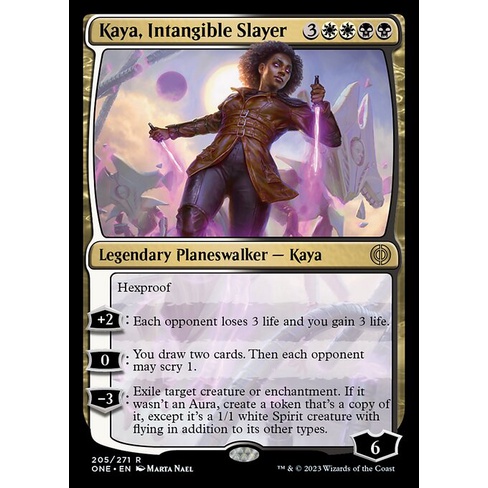 Kaya, Intangible Slayer | [ONE][R][{3}{W}{W}{B}{B}][Lgd. Planeswalker][MTG Singles] | Shopee ...