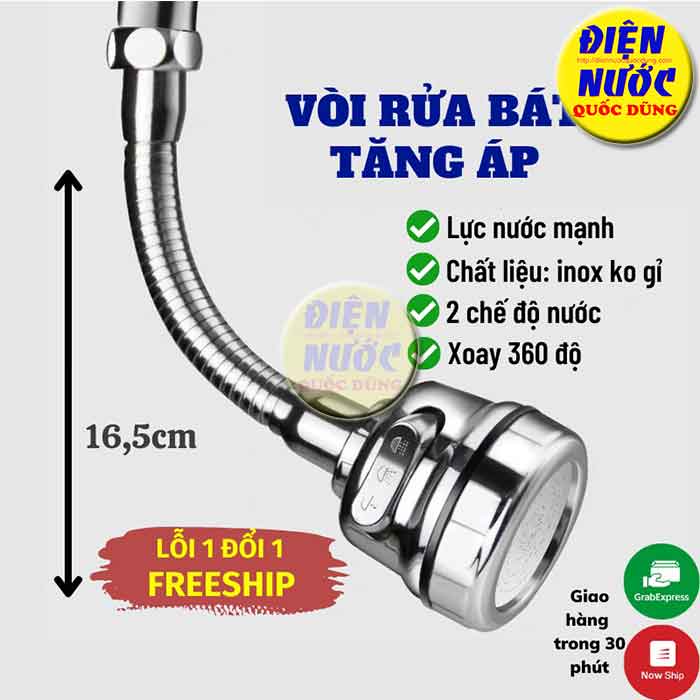 Boost Faucet Connector Adjusts 2 Water Flow Modes Rotates 360 Degrees ...