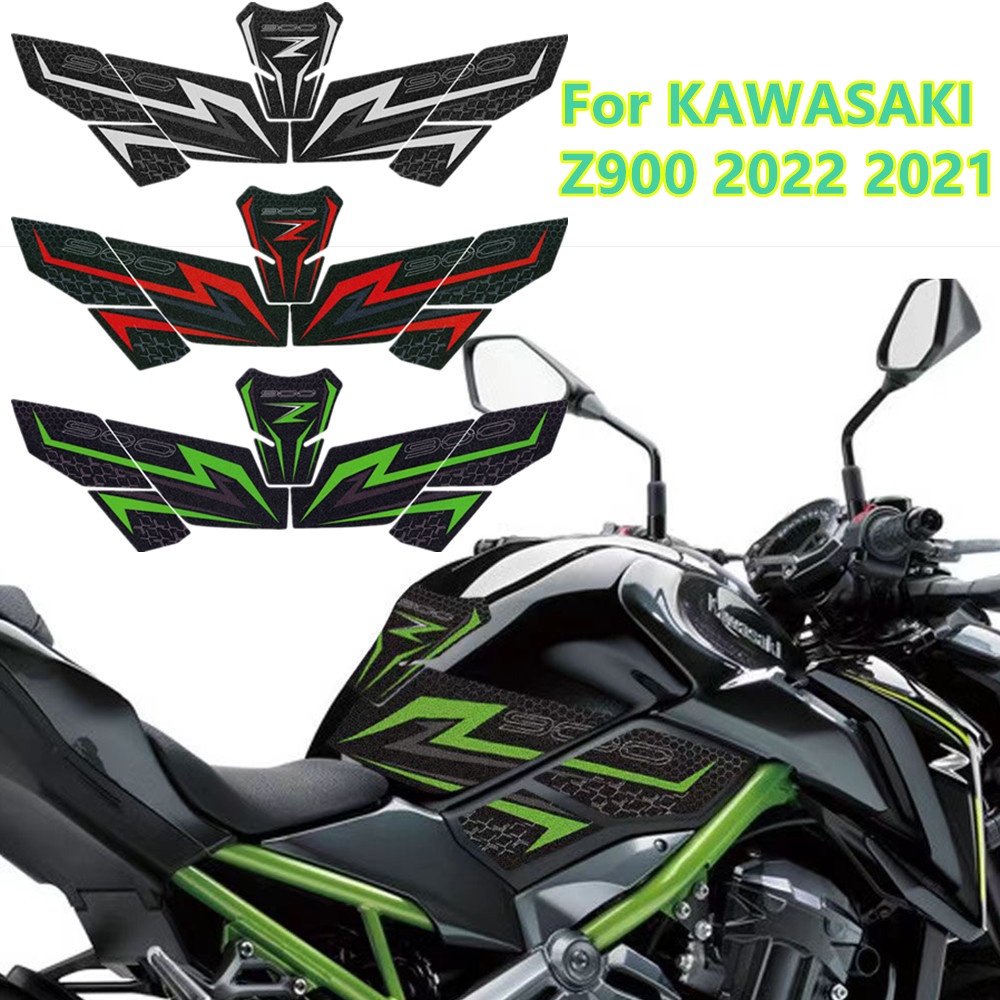 KAWASAKI Motorcycle Accessories Sticker Decal Fuel Tank Pad Frosted ...