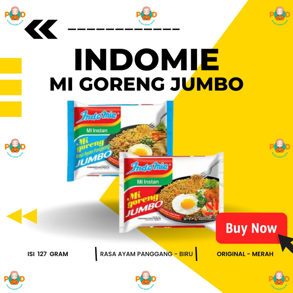 MERAH Indomie FRIED JUMBO BLUE WRAPPING ORIGINAL RED ROASTED CHICKEN ...