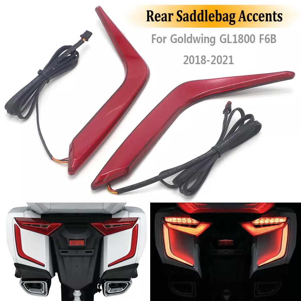 LED Rear Saddlebag Accents Lights Motorcycle For Honda Goldwing GL 1800 ...