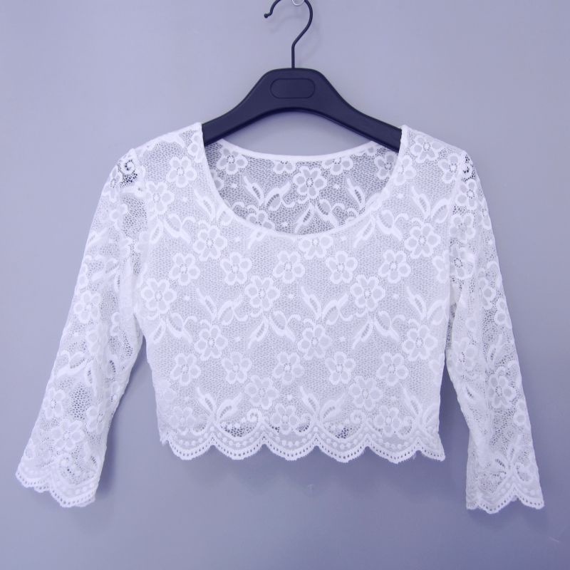 2023 renda baru baju kemeja lengan atas mencantikkan belakang dengan ...