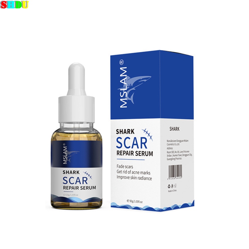Shark Scar Repair Serum Scar Removal Essence Reduce Scar Area Fade Scar ...