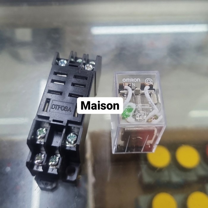 Omron Relay LY2N 24VDC plus socket | Ly2n 24v dc - socket Only | Shopee Malaysia