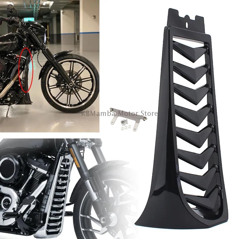 Motor Front Lower Radiator Cover Chin Spoiler For Harley Softail Fat ...