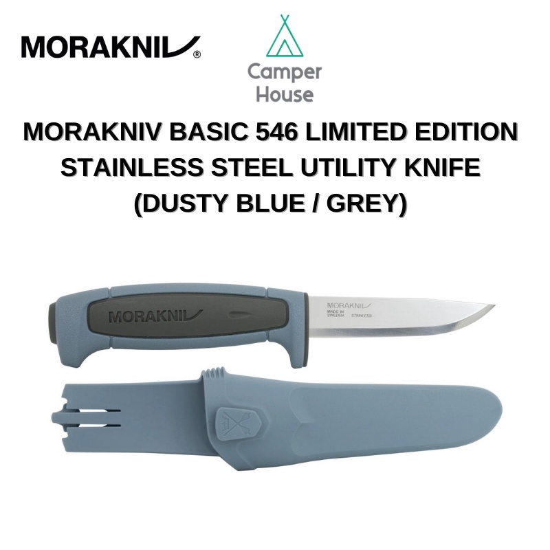 [Ready Stock] MoraKniv Basic 546 Dusty Blue/Grey 2022 Limited Edition ...