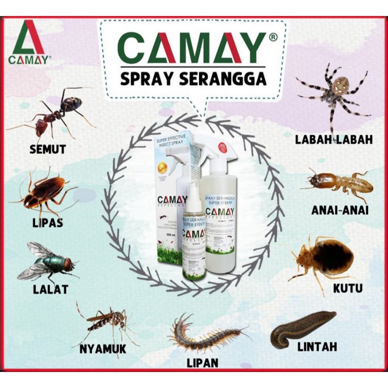 CAMAY SPRAY SERANGGA KUTU SEMUT | Shopee Malaysia