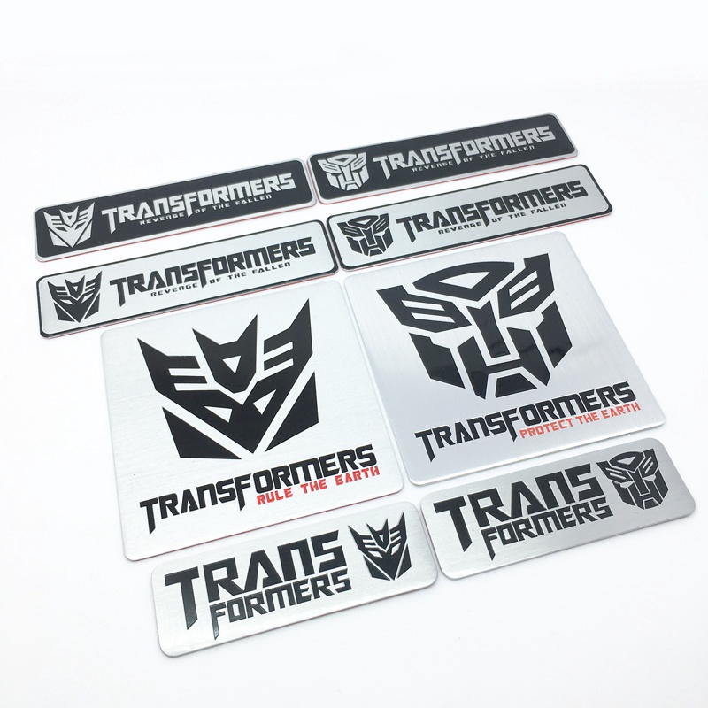 Transformer Car styling 3D Aluminum alloy Autobot logo car stickers ...