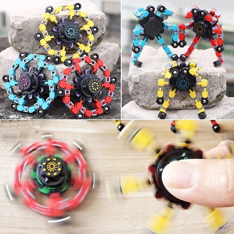 Robot spinner, transforming robot spinner, stress-relieving spinner toy ...