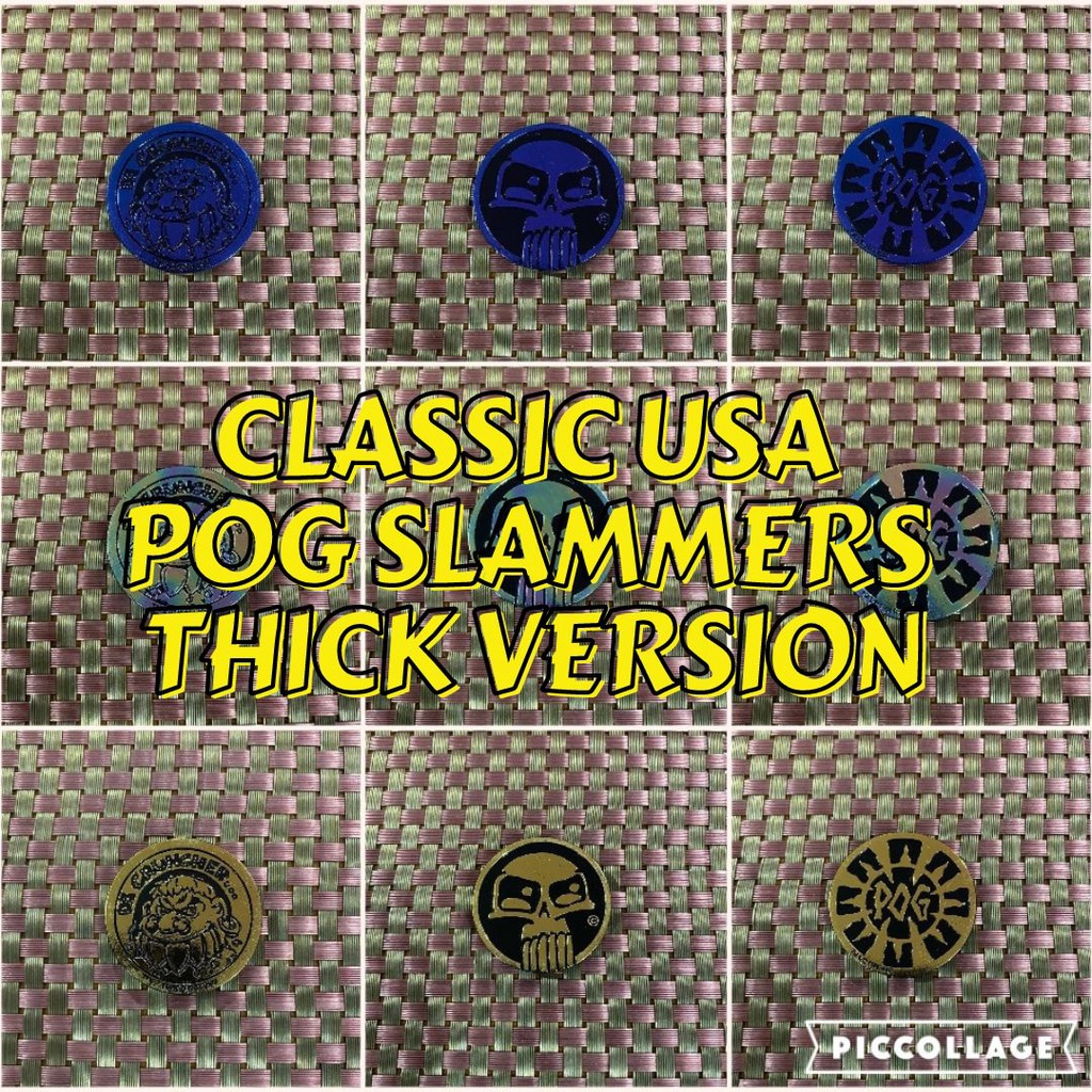 VINTAGE USA POG SLAMMERS FROM THE 90S - CLASSIC USA POG SLAMMERS THICK ...