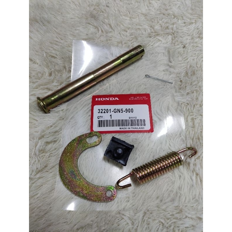 5in1 MAIN STAND REPAIR KIT SET SHAFT SPRING RUBBER HOOK HONDA EX5 HIGH POWER DREAM C70 GBO GBOJ ...