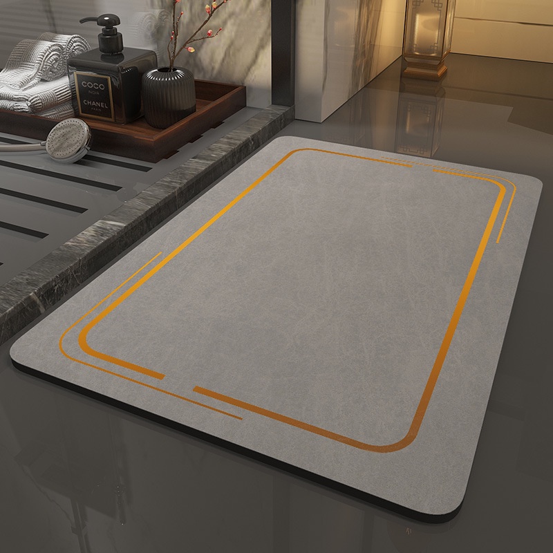 Minimal Style Floor Mat, Bedroom, Bathroom Absorbent Floor Mat, Non ...