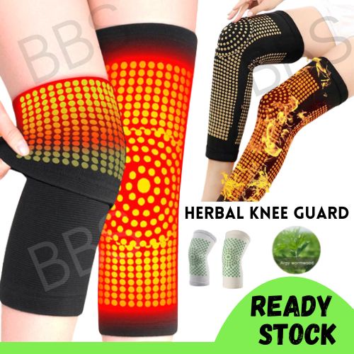 1 Pair Pasang Sarung Lutut Berhaba Panas Herbal Self Heat Knee ...