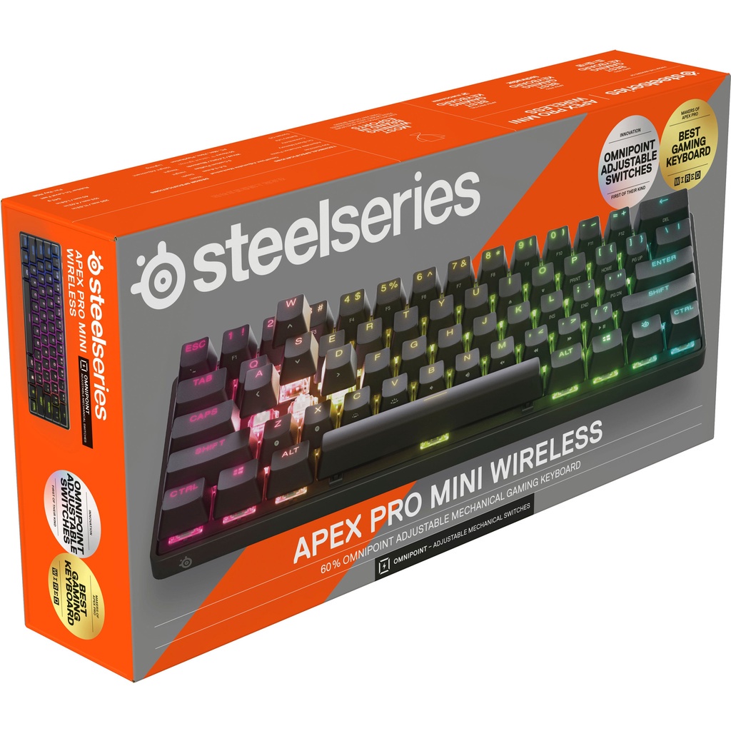 # SteelSeries Apex Pro Mini Wireless RGB Mechanical Gaming Keyboard ...