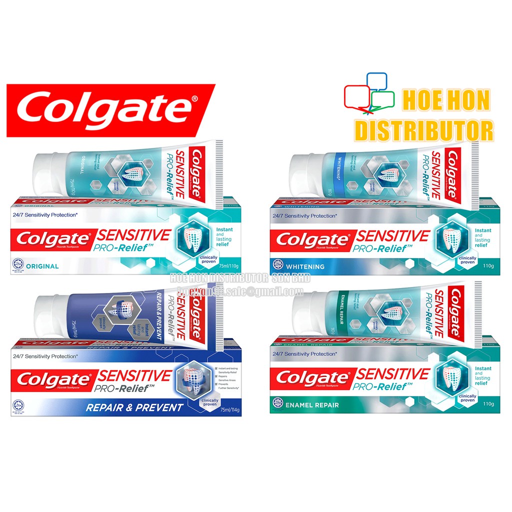 Colgate Gum Sensitive Toothpaste 110g Original Pro Relief Enamel Repair ...