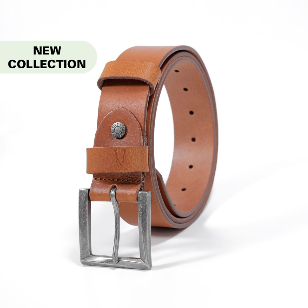 camel active Men Belt Leather Grainy Finished Brown 1666BRG-23#BRN ...