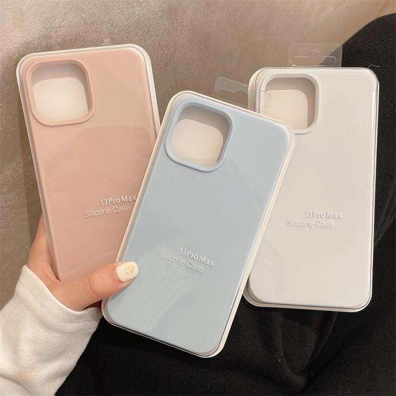 Liquid Silicone Case For iP 13 Pro 13 Pro Max Silicon Hard Casing ...