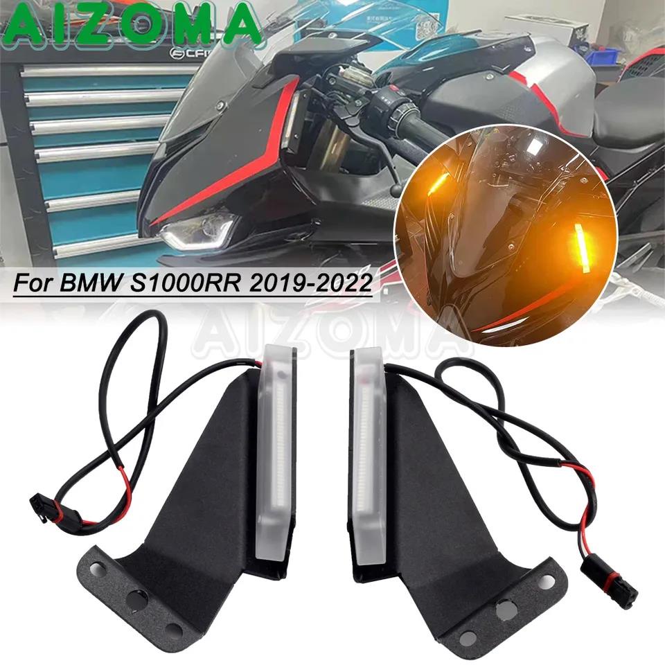 Motorcycle Amber LED Mini Flowing Front Turn Signal Indicator Light For ...