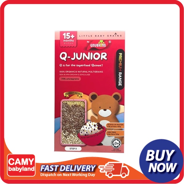 Little Baby Grains Premium Range - Q - Junior Step 5 (15m+) 100% Organic & Natural Multigrains ...