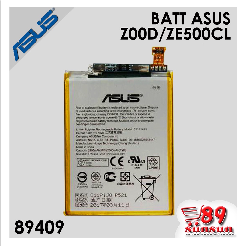 Asus BATT Z00D/ZE500CL (C11P1423) | Shopee Malaysia