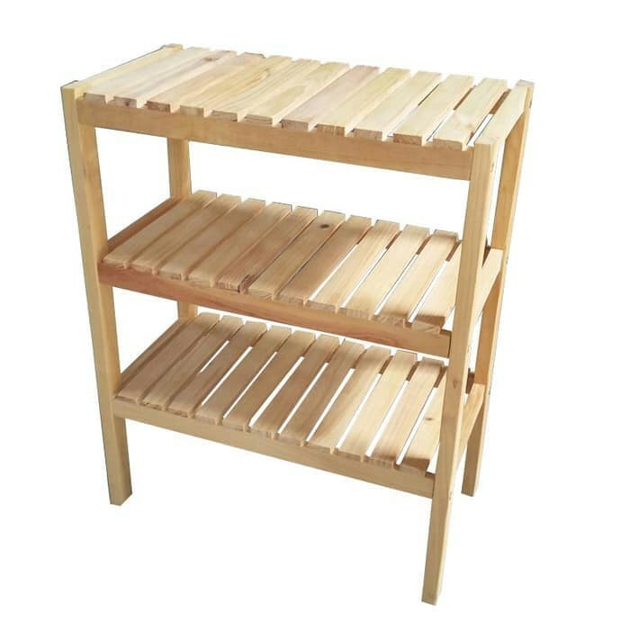 KAYU A 3 tier wooden shoe rack can also be used as a new multi-purpose ...
