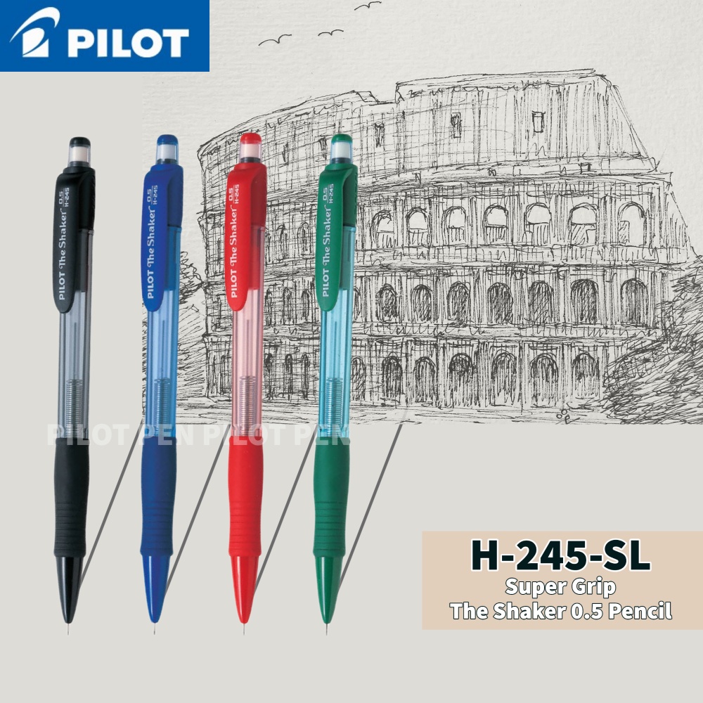 Pilot H-245-SL Super Grip The Shaker 0.5 Pencil | Pilot Pen | Shopee ...