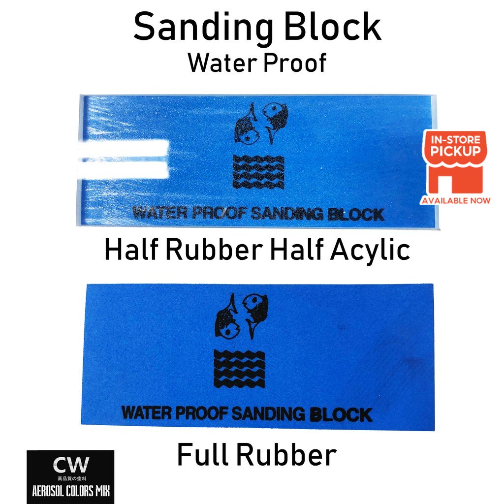 Sanding Block For Sand Paper Full Ruber And Half Rubber | Shopee Malaysia