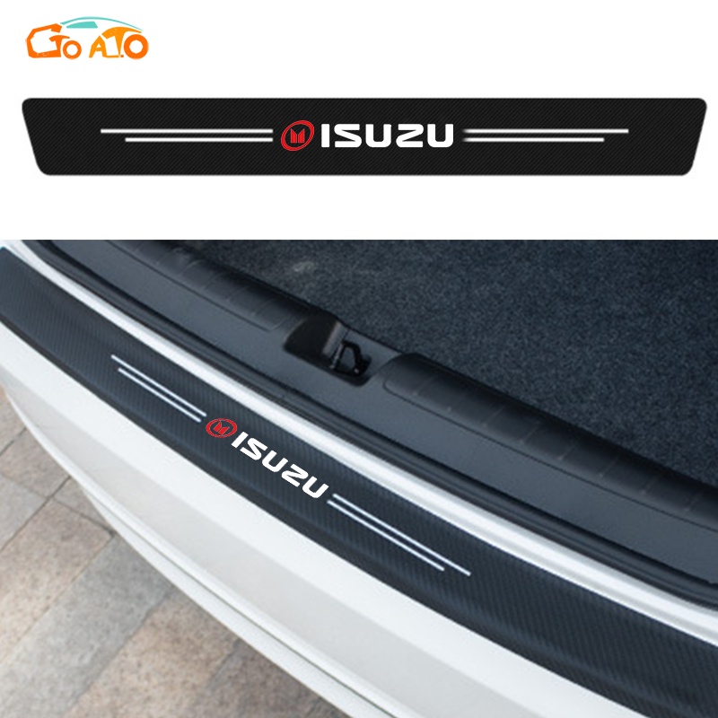 GTIOATO Car Trunk Sticker Carbon Fiber Auto Rear Bumper Anti-Stepping ...