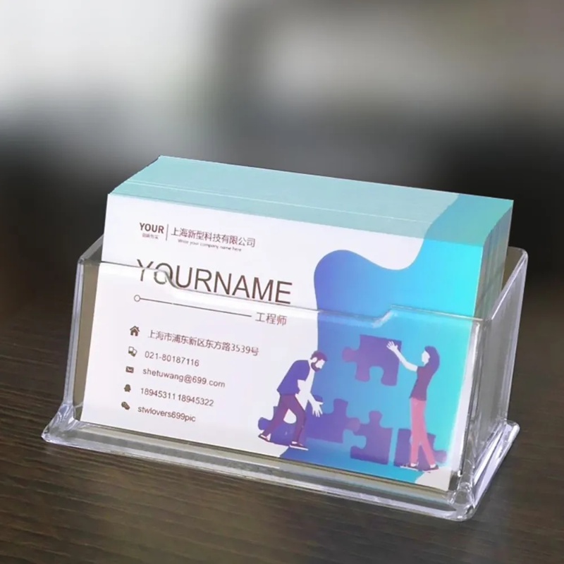 Simple Card Single-Layer Storage Box Desktop Business Card Placement ...