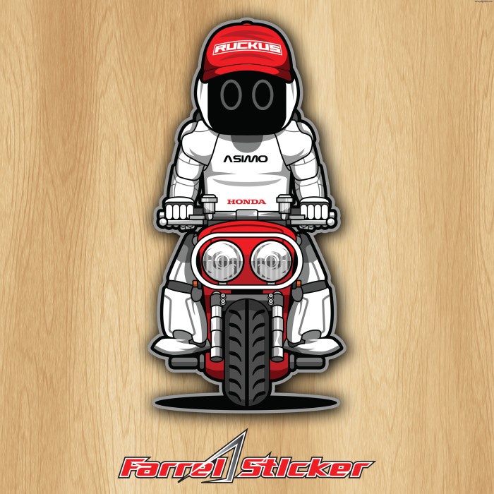 HONDA MONKEY ASIMO MOTORCYCLE STICKER | Shopee Malaysia