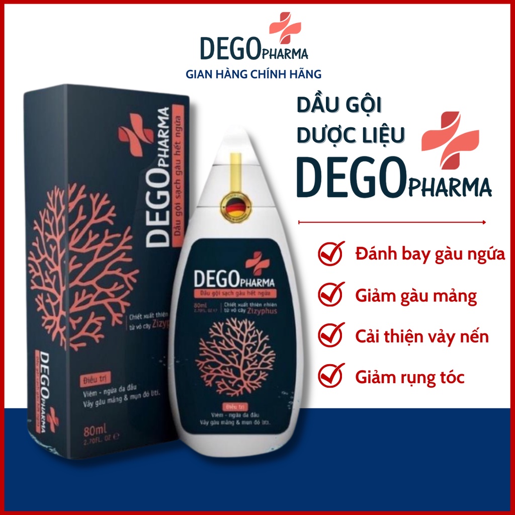 DEGO PHARMA Shampoo 80ml Eliminates Dandruff, Itching, Scalp Fungus ...