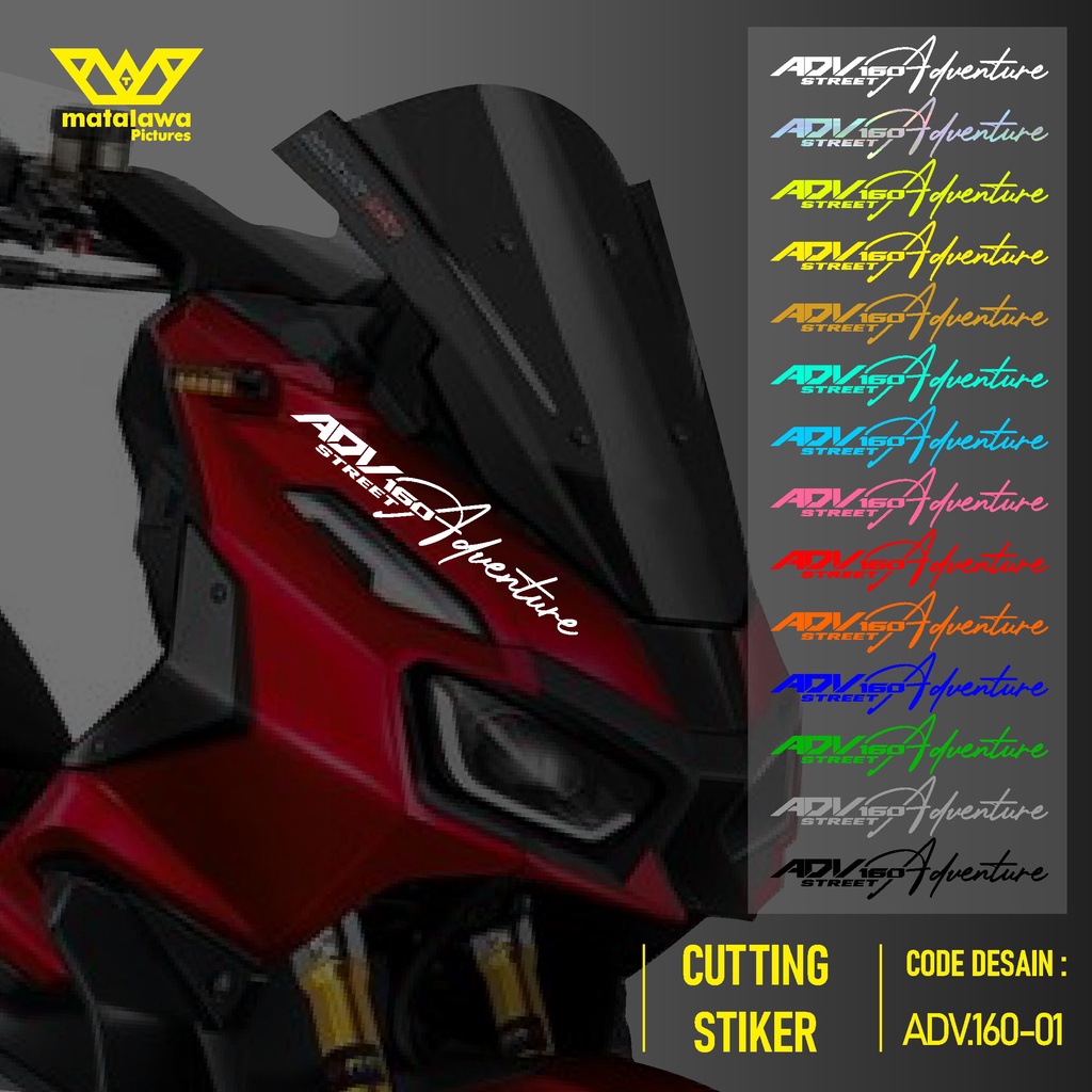 Cutting Sticker ADV 160 - Honda ADV 160 Motorcycle Variation Trim ...