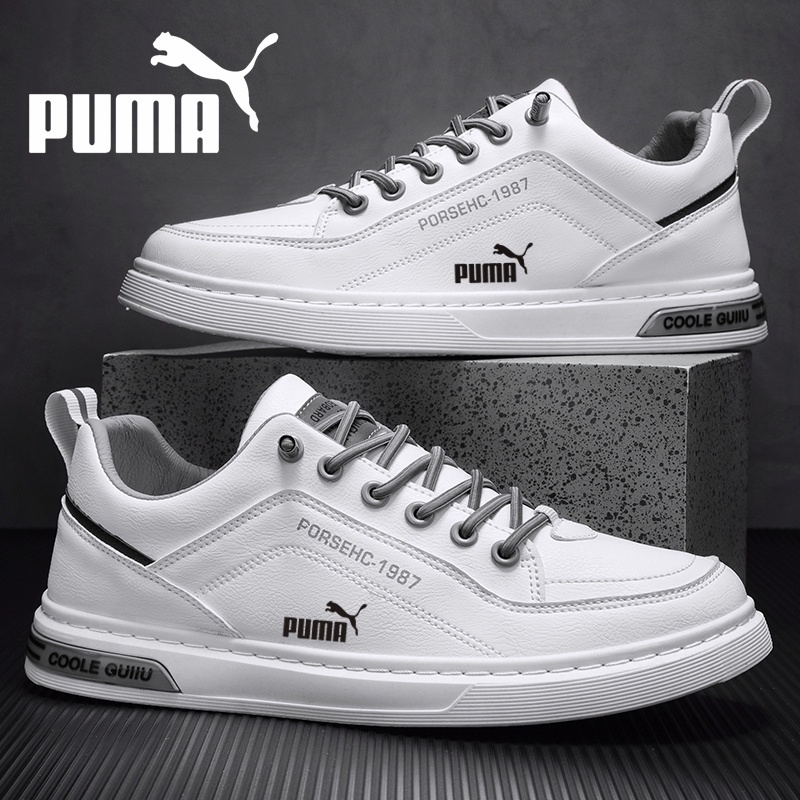Ready Stock Kasut Sport Lelaki Men Leather Sneakers White Shoes Men ...