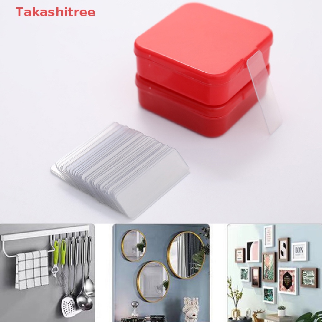 (Takashitree) Reusable Double-sided Adhesive Tape Square Ultra-strong ...