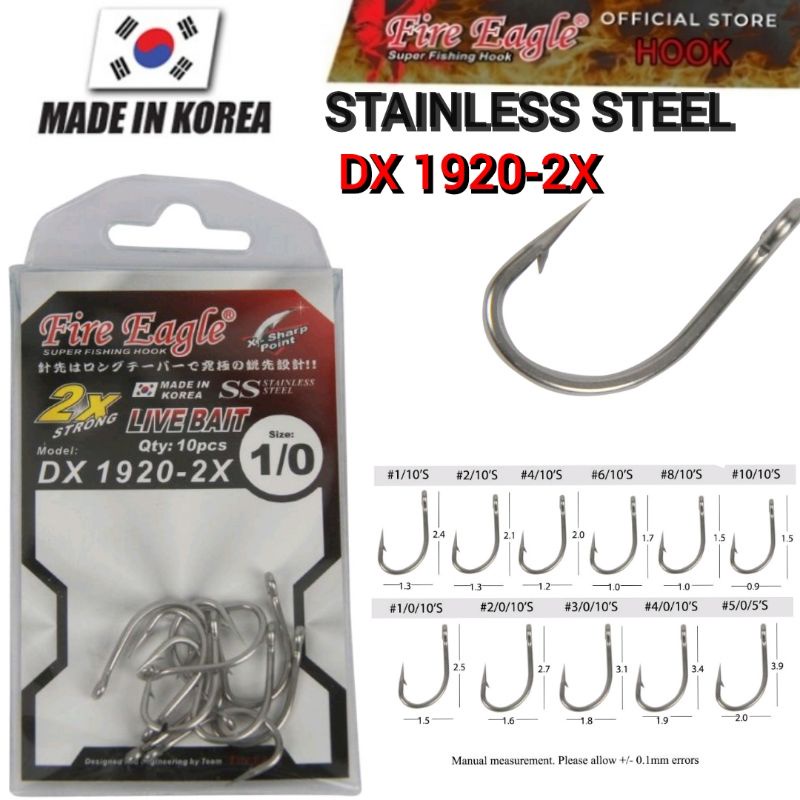 (MADE IN KOREA) 2X STRONG STAINLESS STEEL MATA KAIL FIRE EAGLE DX 1920 ...