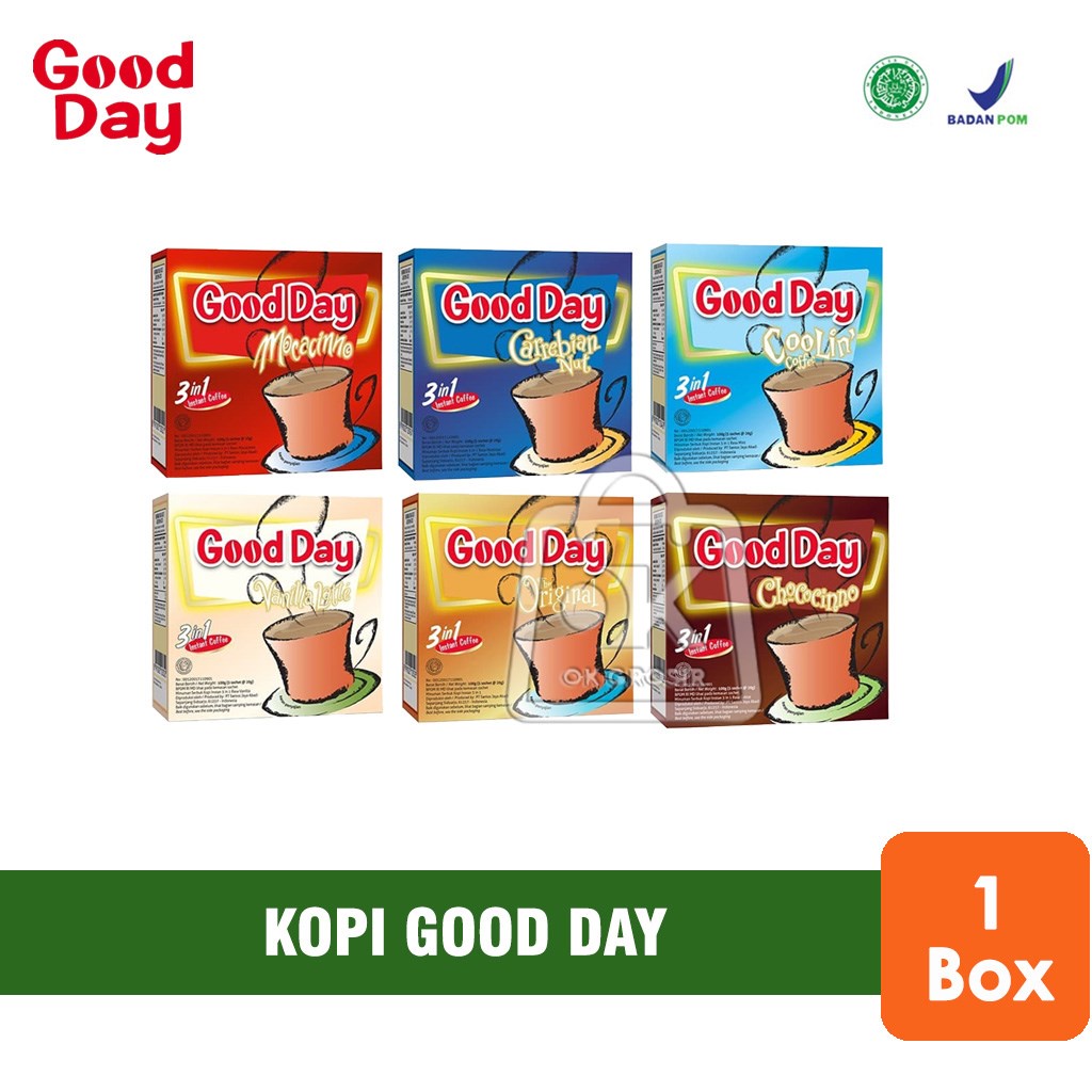 Good Day Coffee All Variant/Instant Coffee 3 in 1/contents 5 Sachets (1 ...