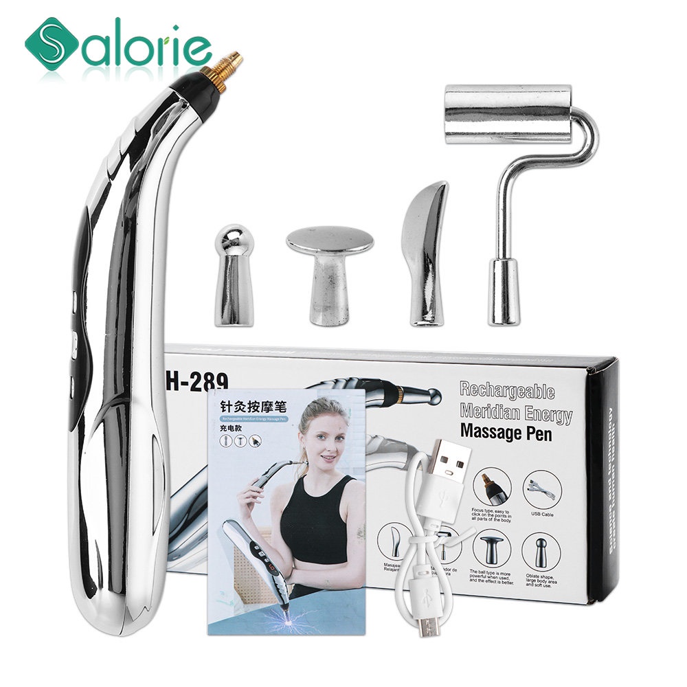 SALORIE 5 Head Electric Muscle Pain Point Massage Pen Laser Therapy ...
