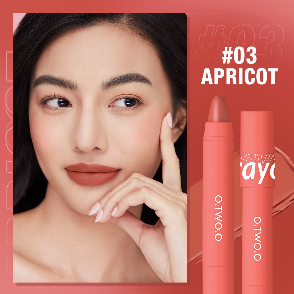O.TWO.O Matte Lipstick Lips Pencil 6 Colors | Shopee Malaysia