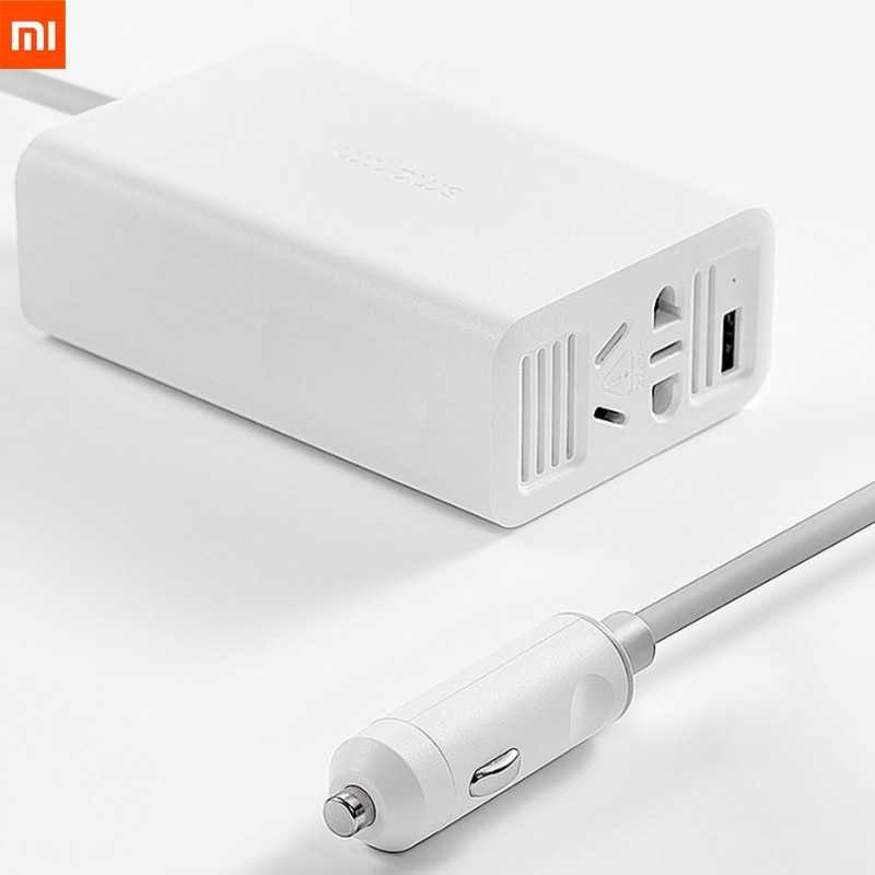 Xiaomi Mijia SMARTMI Car Inverter Converter Car 12V 100W USB 3A ...