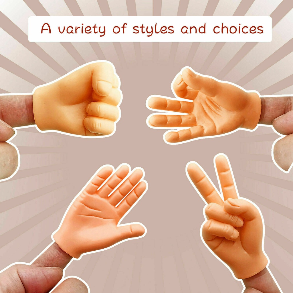 Super Tiny Hand Finger Hand Puppet Novelty Toys Finger Doll Props ...