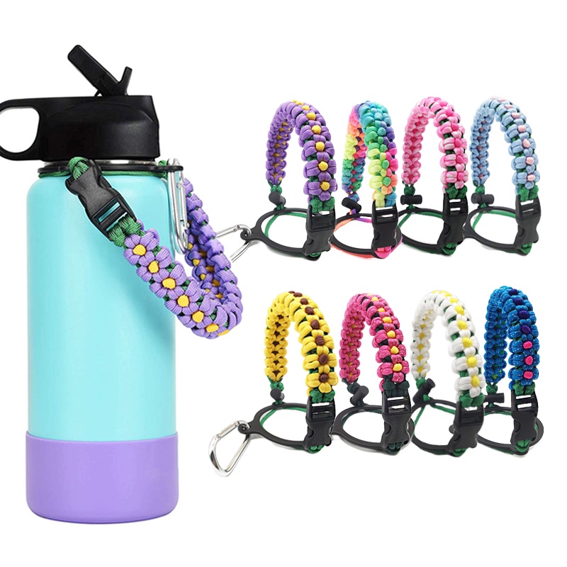 Flowers Wide Mouth Aquaflask Accessories Hydroflask Portable Handle ...