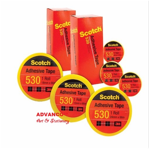 3M SCOTCH (530) ADHESIVE TAPE (AVAILABLE IN 25M & 66M) | Shopee Malaysia