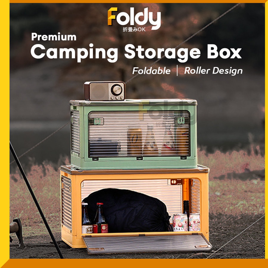 FOLDY Storage Box with Roller Foldable Table Wardrobe Clothes Organizer ...
