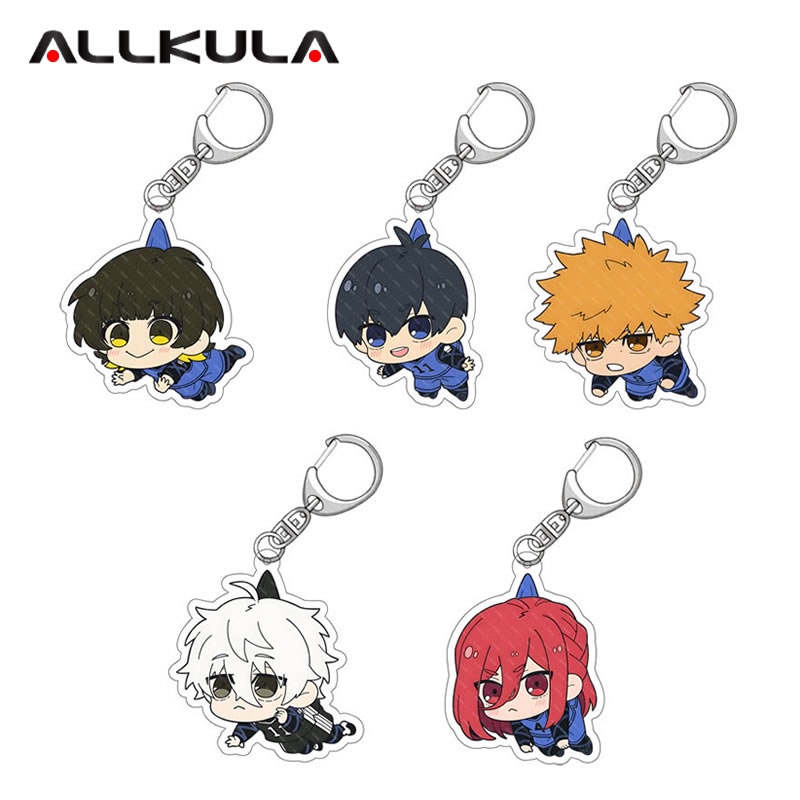 Anime Blue Lock Acrylic Keychain New Cartoon Figure Double Sided ...
