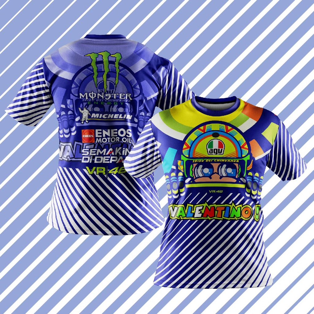 🔥🔥[READY STOCK] FAZZ MS06 - JERSI THE BLUE LEGEND VR46 VALENTINO ROSSI ...